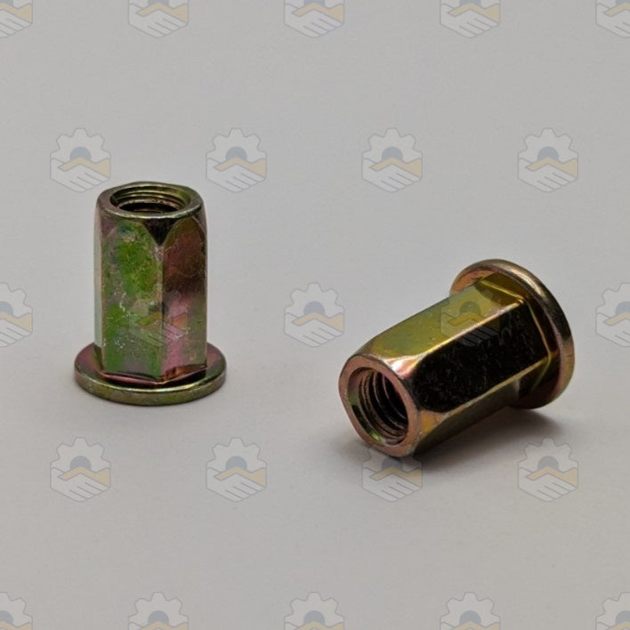 RIVET NUT WITH FULL HEXAGONAL SHAFT, OPEN END – PS Components